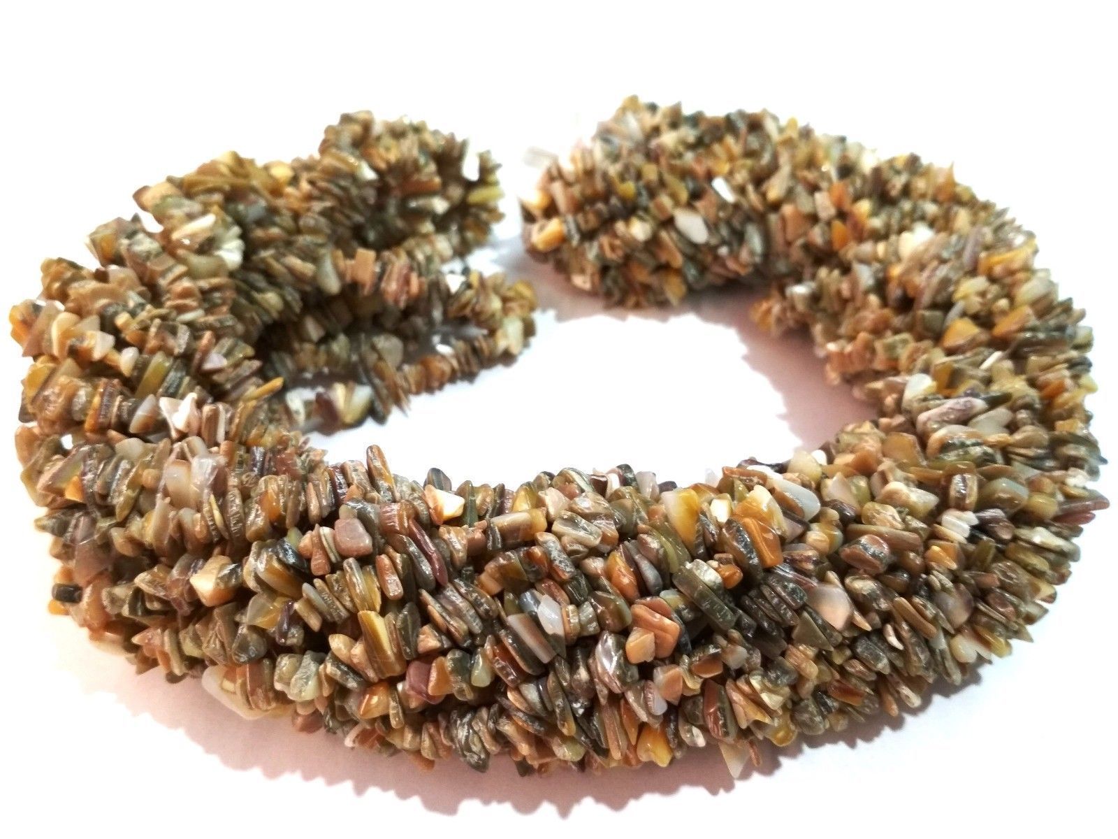 1 Strand Mother Of Pearl Chips Smooth 5-7mm Uncut Nugget Beads 32"inch ...