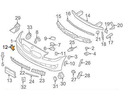 NEW BMW 5 F10 FRONT BUMPER TOWING HOOK COVER 51117246868 ORIGINAL | eBay