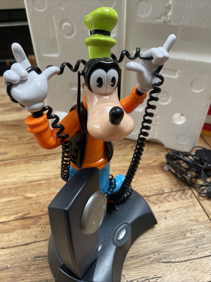 Disney Goofy Cordless Animated Talking Telephone With Box!!! | eBay