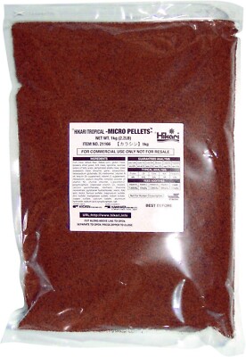 Hikari Tropical Semi-Floating Micro Pellets Fish Food BULK 2.2 lb (1kg ...