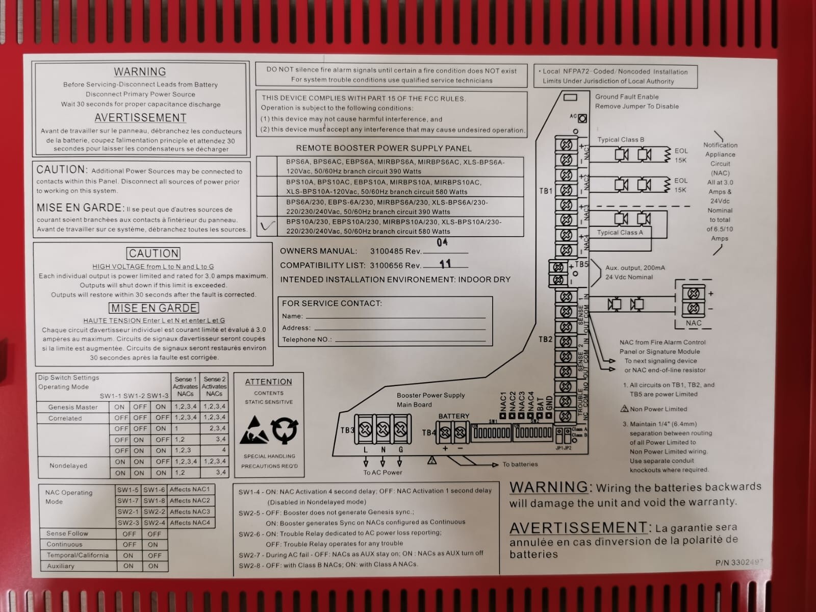 (new) Edwards Bps10a 10 Amp Remote Booster Power Supply 120v for sale ...