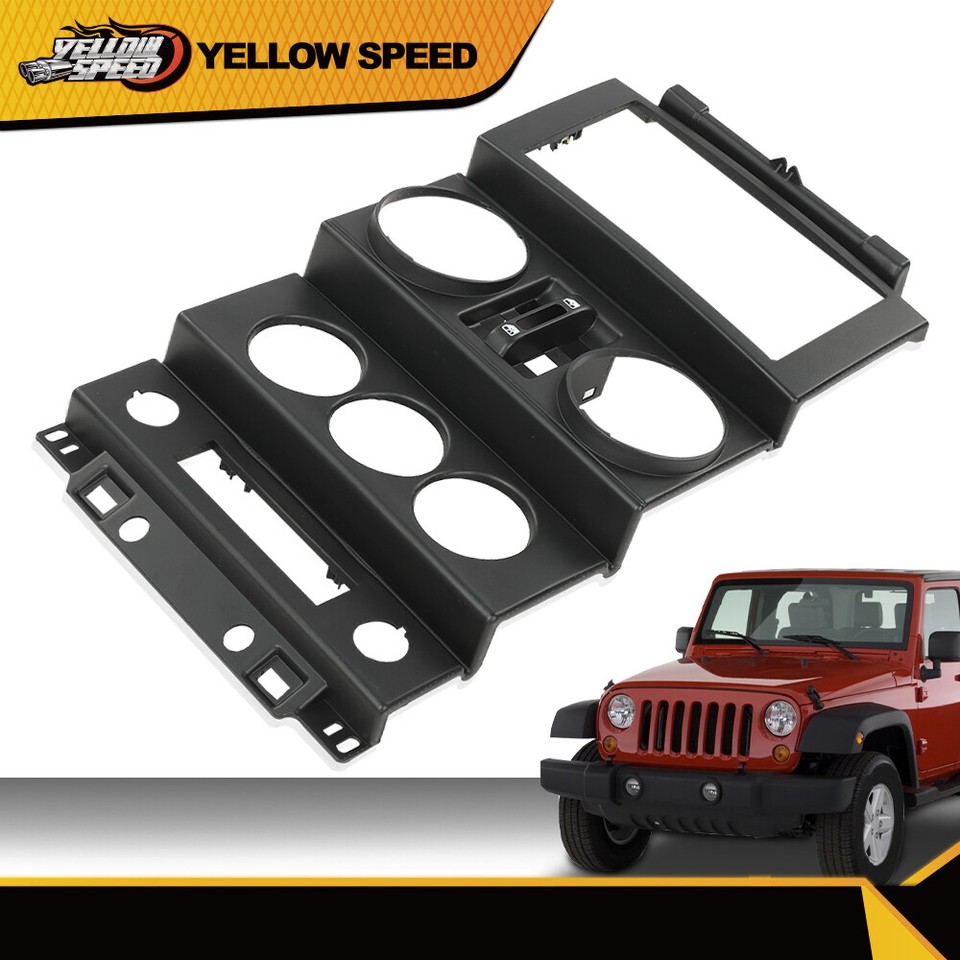 Fit For 2007-2010 Jeep Wrangler Instrument Panel Dash Bezel Radio Stereo Trim | eBay