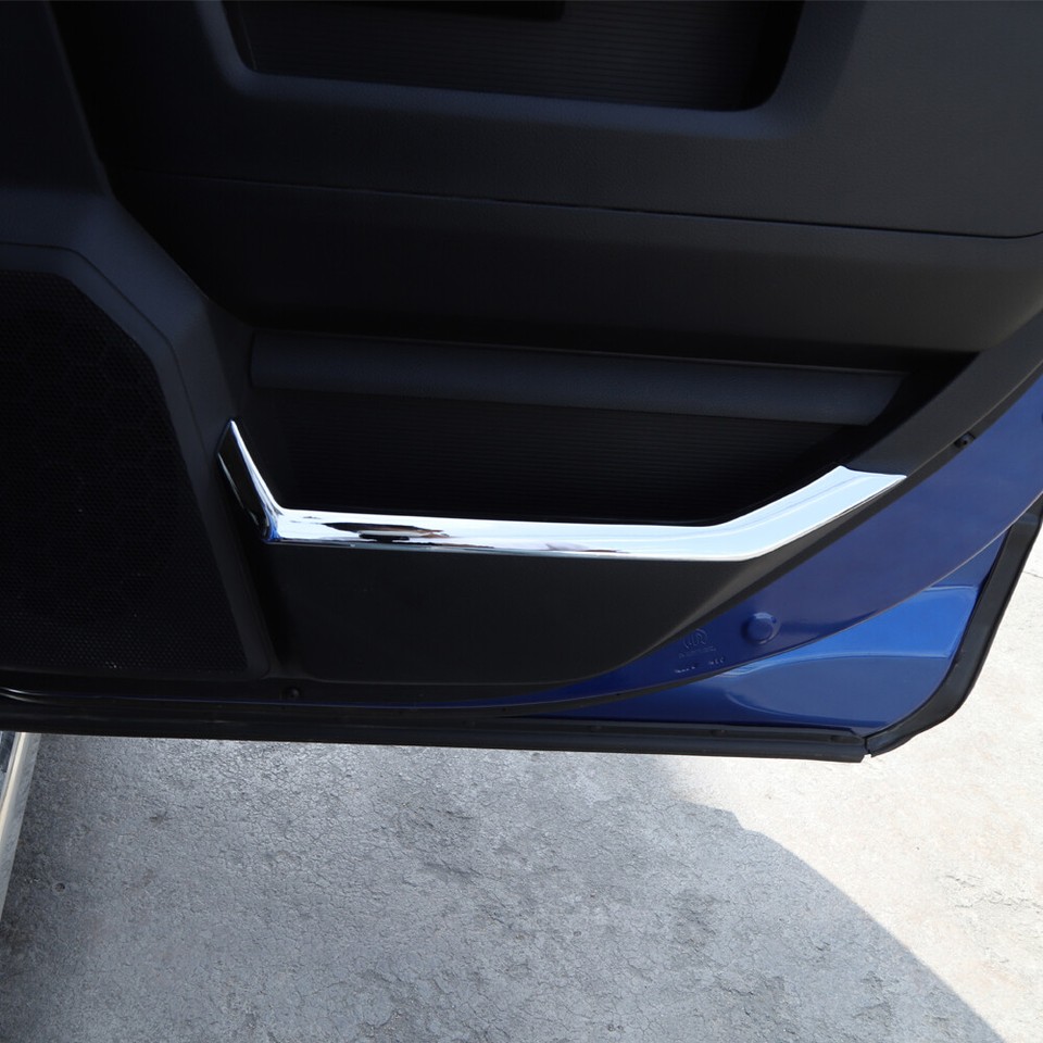 Interior Rear Door Storage Box Trim Strips Decor For Dodge RAM 1500 10 ...