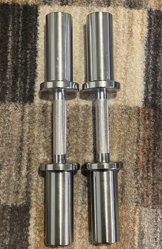 Pair of 16" Loadable Dumbbell Bars for 2-inch Olympic Weight Plates | eBay