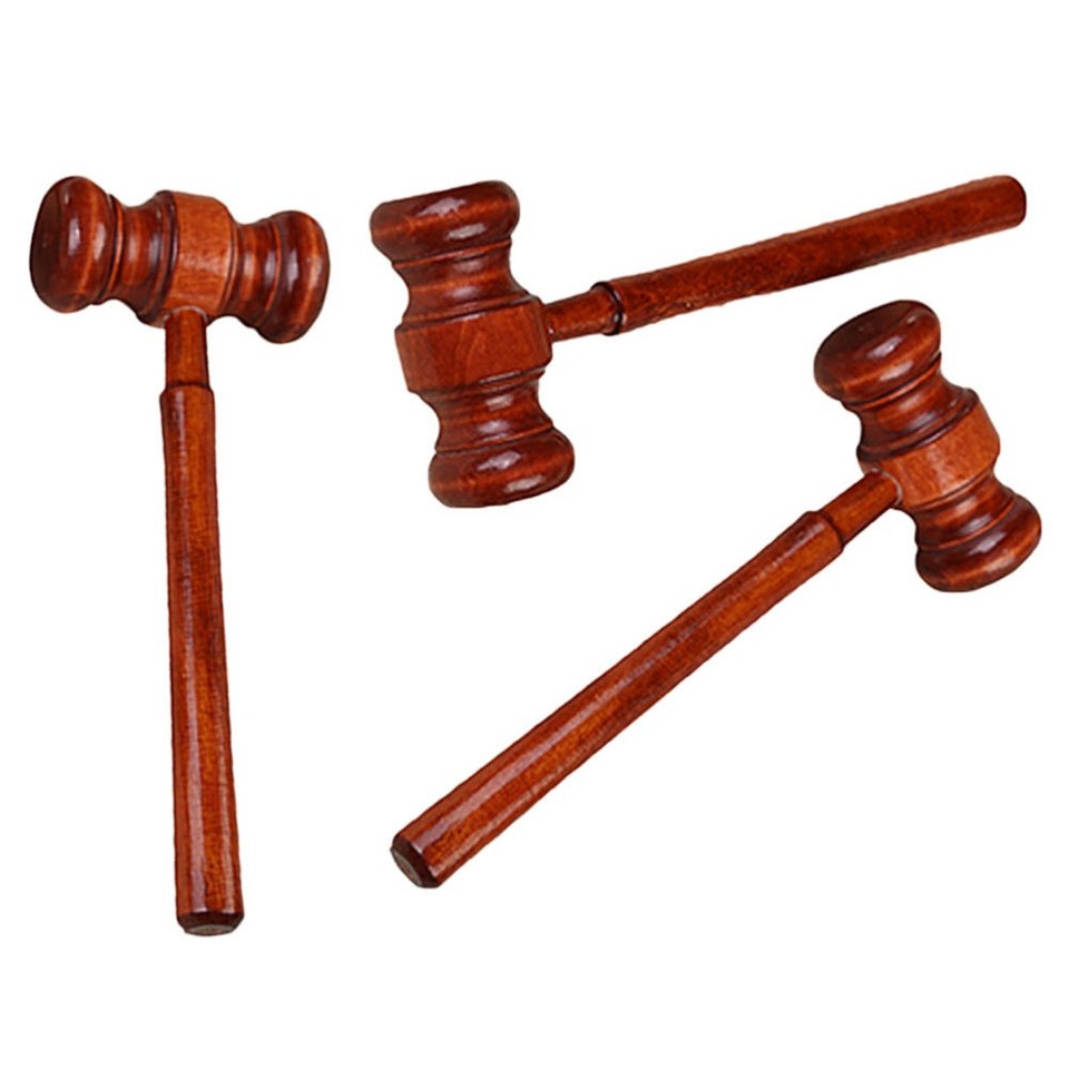 3 Pcs Gavel Set Masonic Block Judge Hammer Toy Office Baby Hitting ...