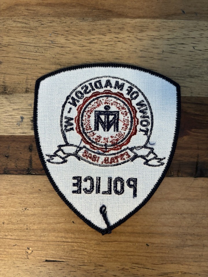 Town Of Madison Police Patch Wisconsin Defunct | eBay