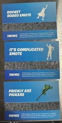 3 Codes Fortnite - Its Complicated, Rocket Rodeo and Prickly Axe ...