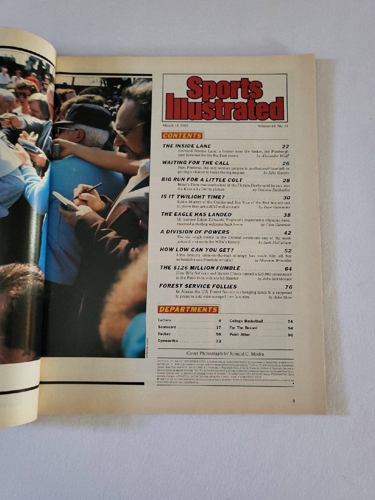 1988 März 14, SPORTS Illustrierte Magazin, Pam Postema, (MH838) | eBay