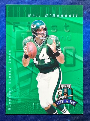 1997 Playoff First & Ten Football #13 Neil O'Donnell New York Jets | eBay