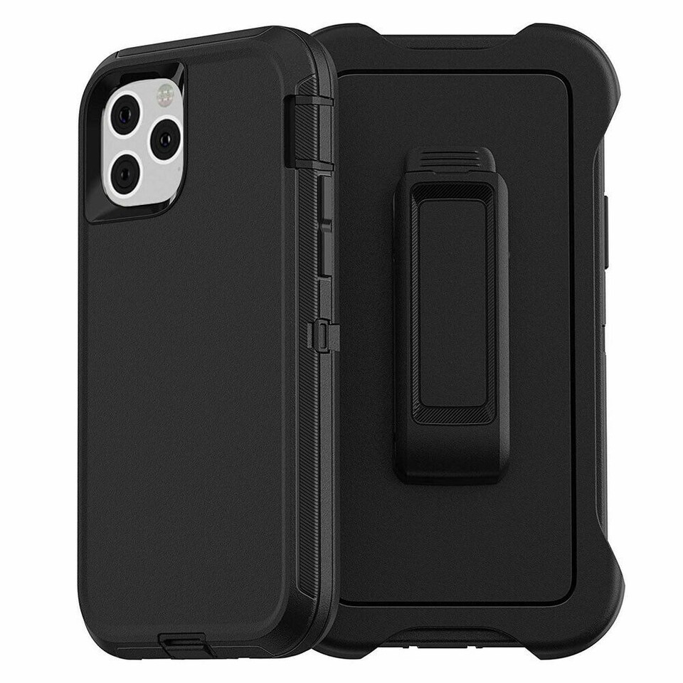 Defender Case For iPhone 11 11 Pro Max Black w/Screen & Belt Clip Fits ...