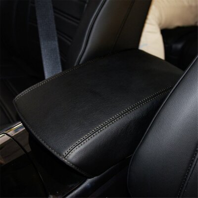 FORD EDGE 2015 - 2019 Faux-leather Console Cover Black With Black ...