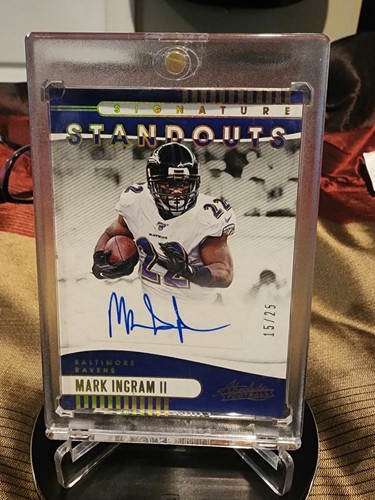 Ravens Mark Ingram Panani Signature Standouts Autographed Trading Card ...