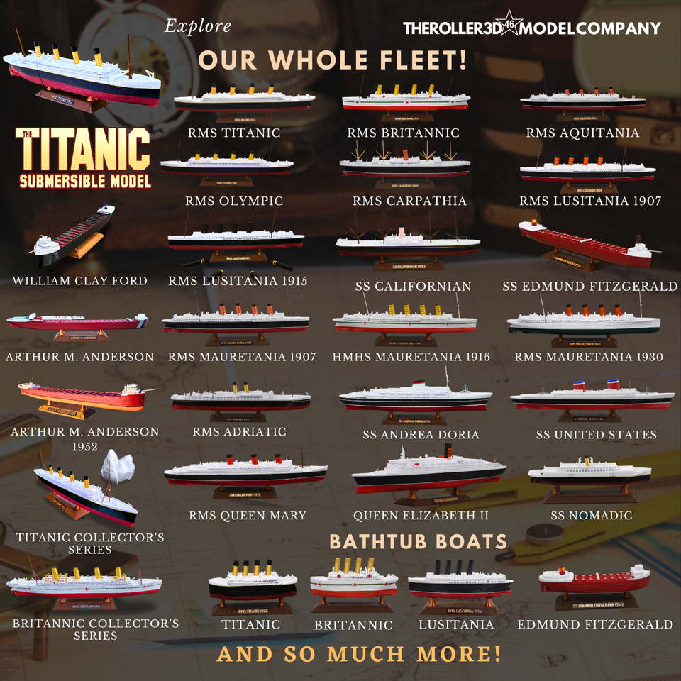 Titanic Submersible Model Dual Action Toy Floating/Sinking Mode by ...