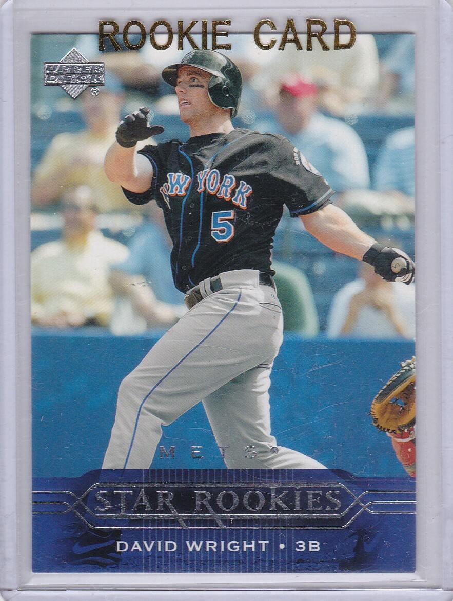 David Wright ROOKIE CARD Upper Deck Rookies STAR RC Baseball NEW YORK ...