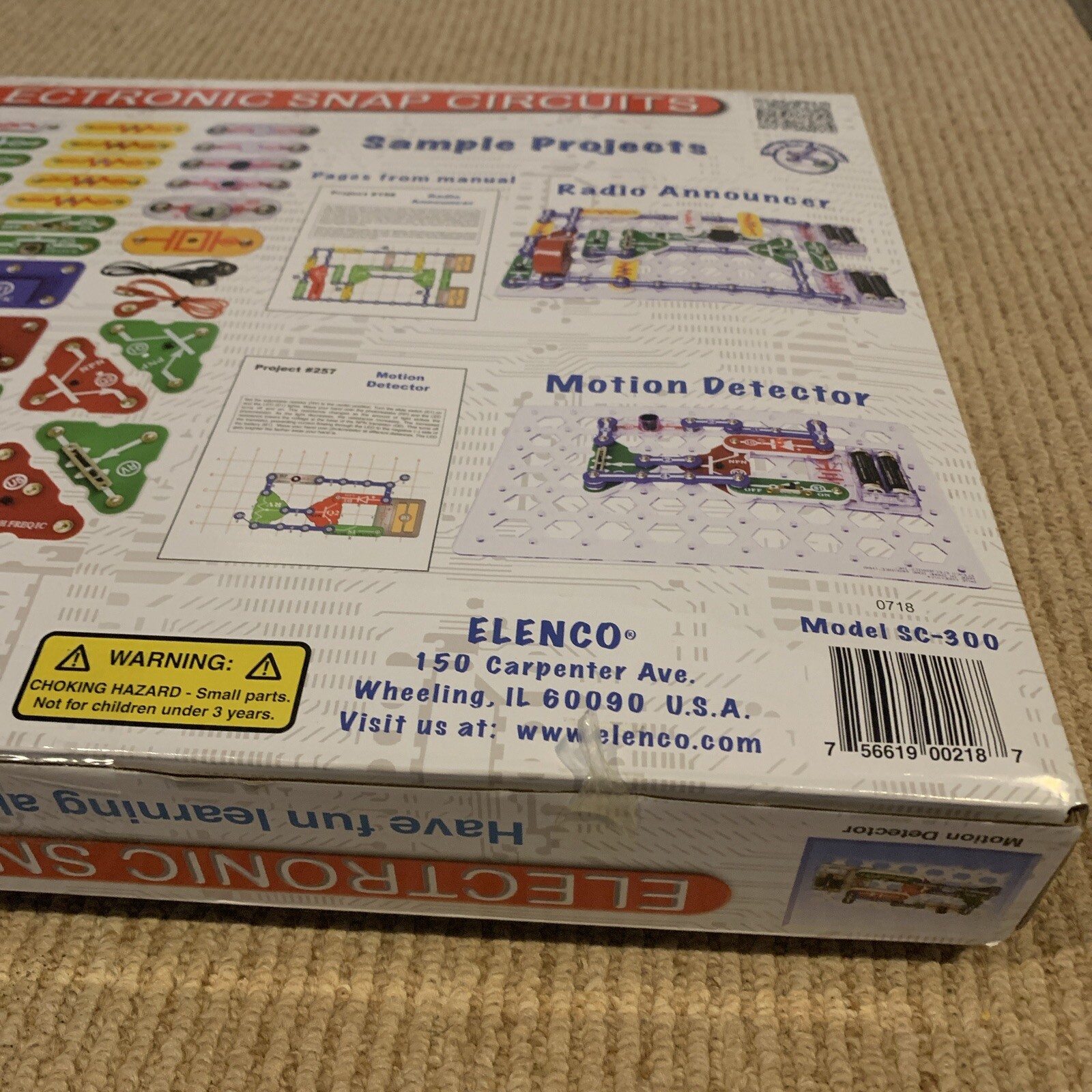 NEW Snap Circuits Classic SC-300 Electronics Exploration Kit, Elenco ...
