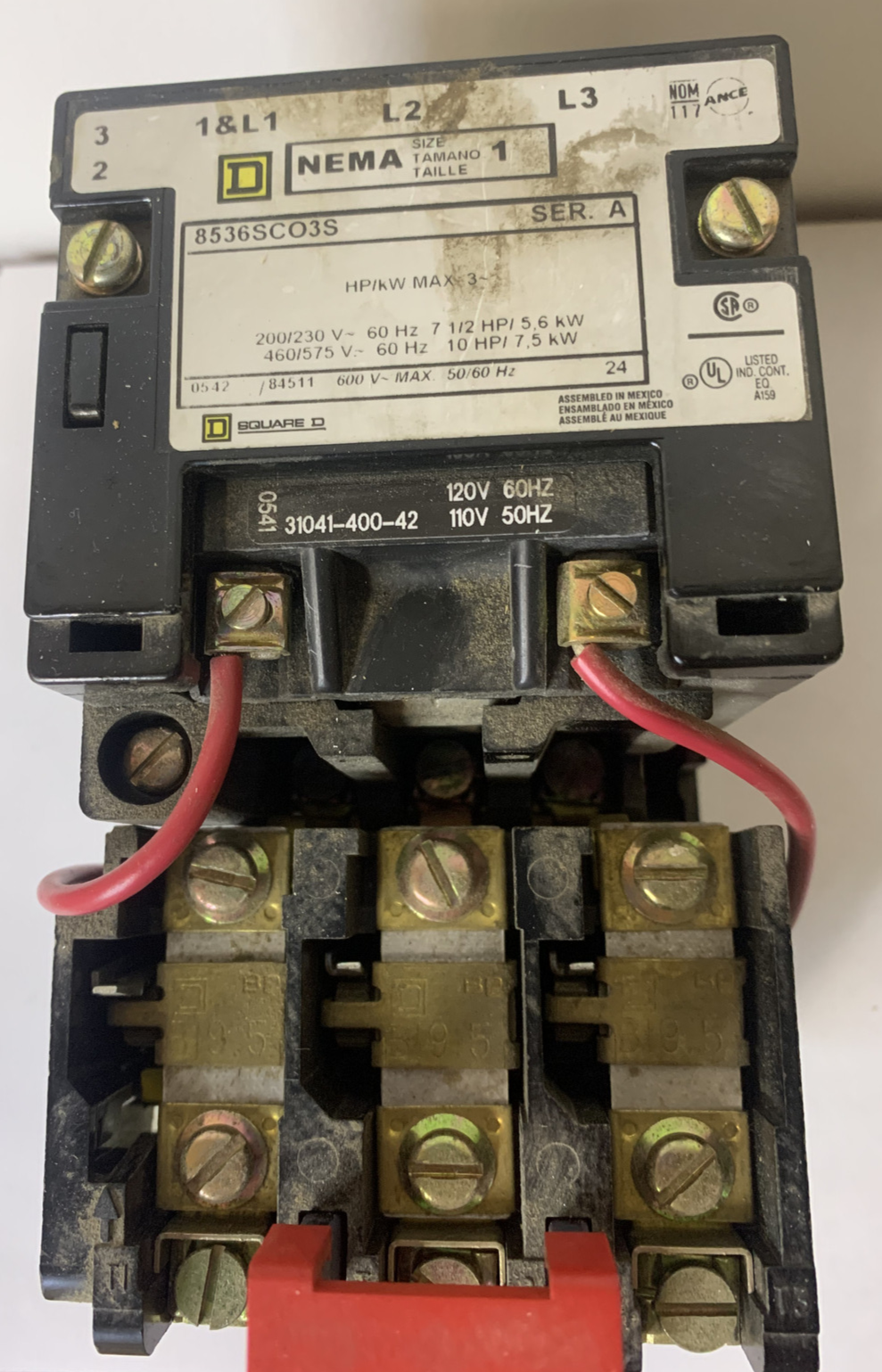 square d nema size 1 200/230 V 460/575 V 60 HZ | eBay