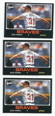 GREG MADDUX (Atlanta Braves) 2002 UPPER DECK VINTAGE CARD #136 | eBay
