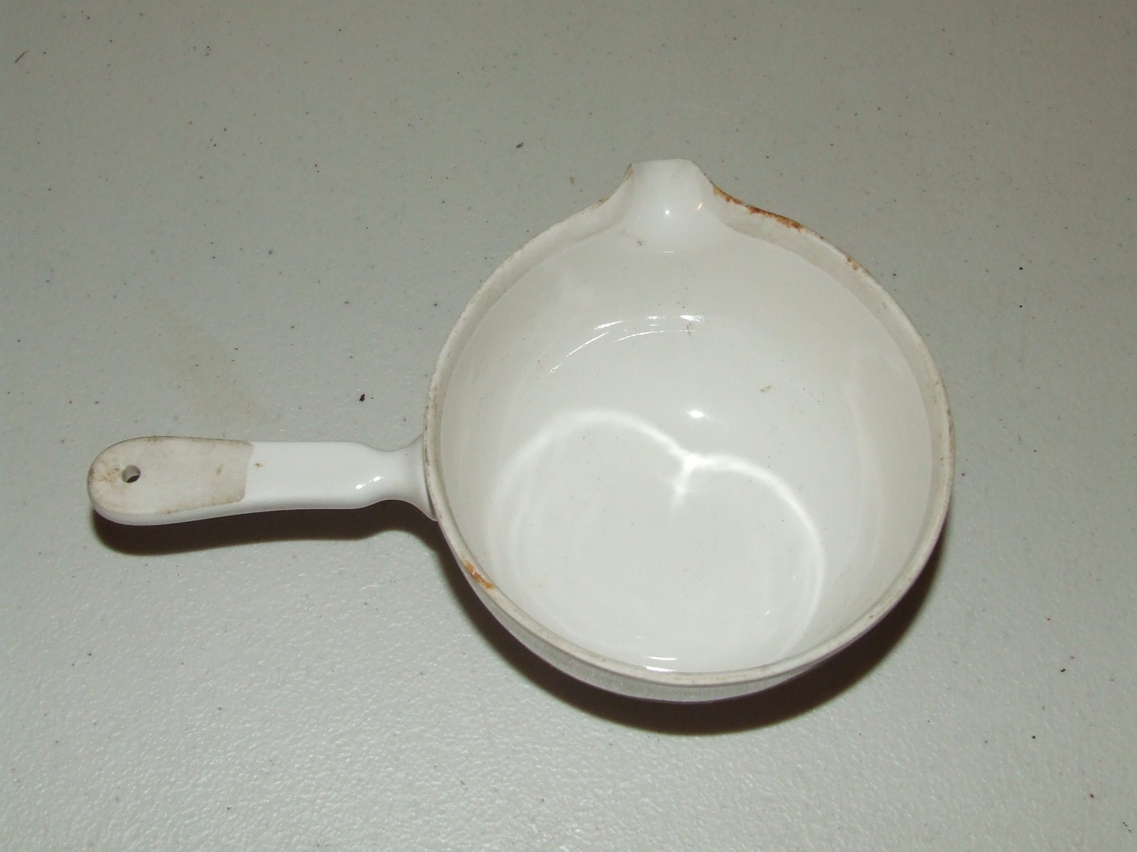 Antique Porcelain Chemistry Labware Handled Crucible Beaker, signed ...