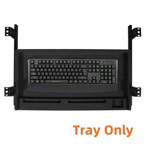 22x15" Under Desk Keyboard Mouse Drawer Tray Silent Slide Rails for ...
