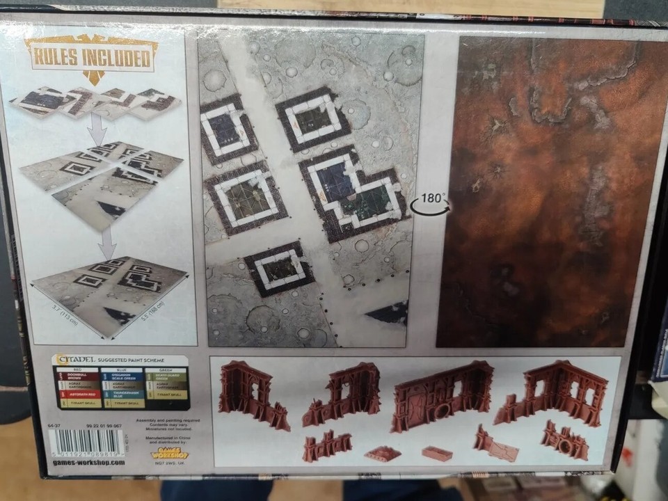 Warhammer 40k Realm of Battle Moon Base Klaisus Game Boards + Terrain ...