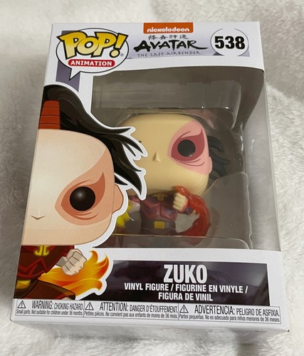 Funko Pop! Animation and Nickelodeon, 538 Zuko Avatar Vinyl Figure in ...