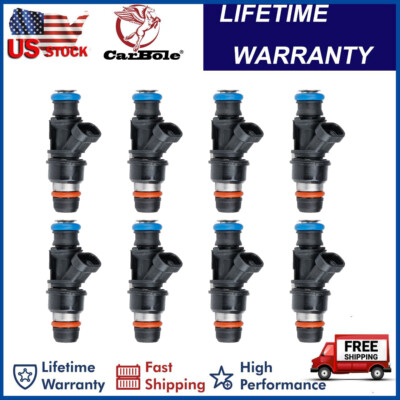 For 1999-2007 Chevy Silverado GMC 4.8/5.3/6.0L 8Pcs Fuel Injectors ...