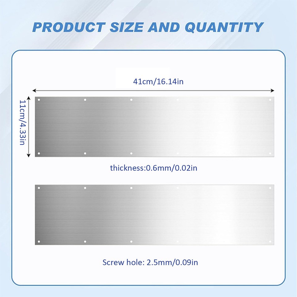 Door Kick Plates Stainless Steel Kick Plate Metal Kick Plate For Doors ...