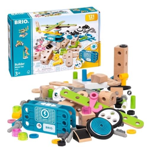 BRIO Builder Motor Set [Total 121 Pieces] Ages 3+ (Assembling Toys ...