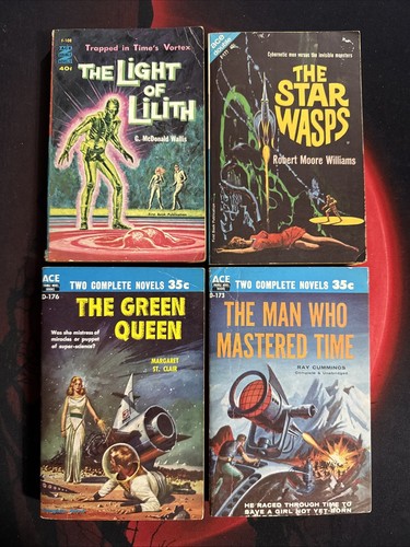 Ace Double Novels Lot 4 Books Vintage Sci-Fi (2) | eBay