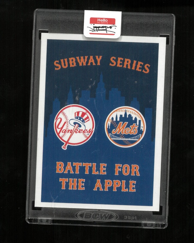 2021 Topps Project 70 Subway Series Battle For The Apple NYM NYY By: Jeff Staple | eBay
