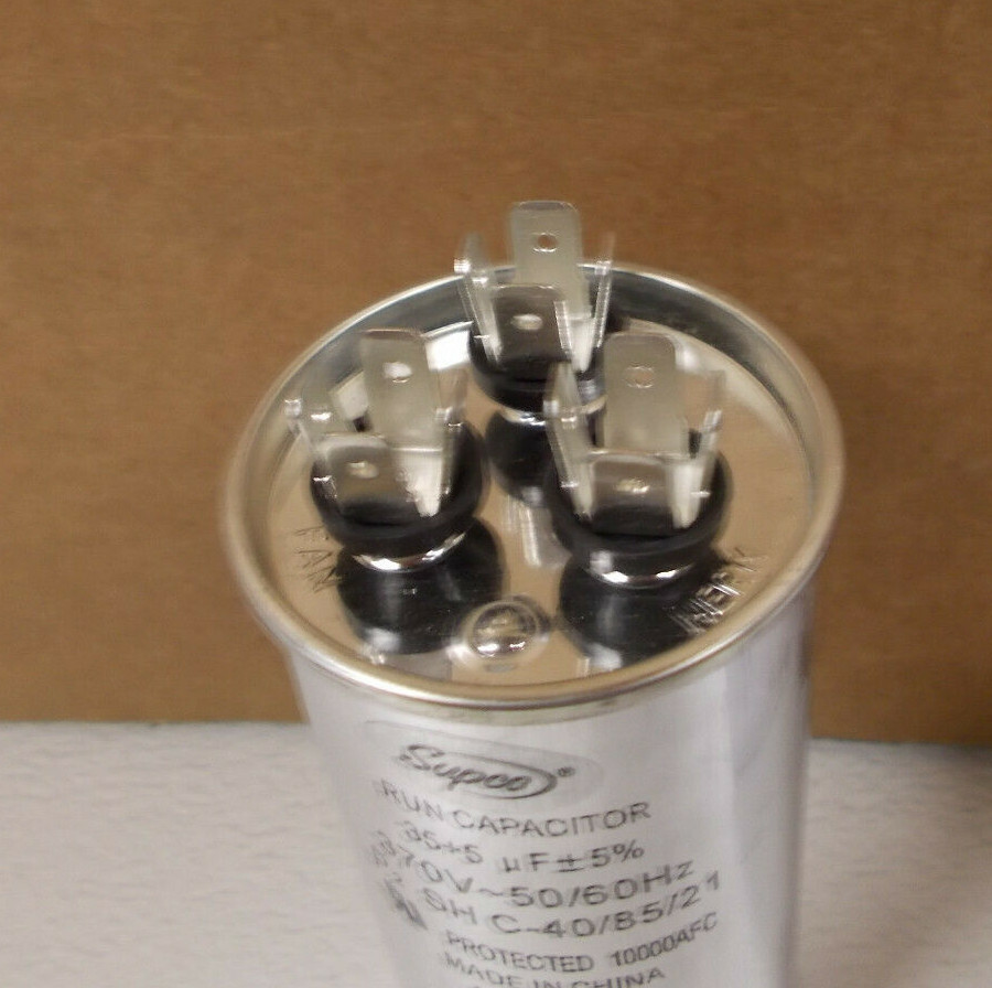Supco Run Capacitor Round Dual CD35+5X370R | eBay