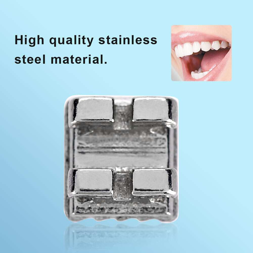 10 Packs Metal Dental Teeth Orthodontics Brackets Braces Mini Without ...