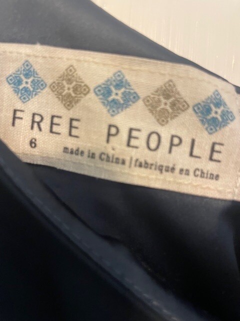 Free People One Shoulder Sapphire Blue Chiffon Cocktail Party Dress ...