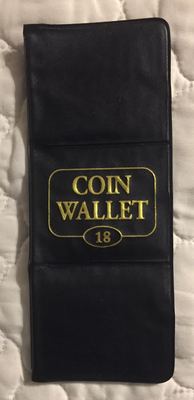 HARRIS VINYL - 18 COIN 2 X 2 POCKET WALLET - BLACK IN COLOR - NEW | eBay