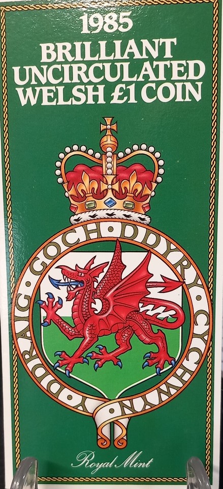GB 1985 WELSH POUND COIN BRILLIANT UNC ROYAL MINT | eBay