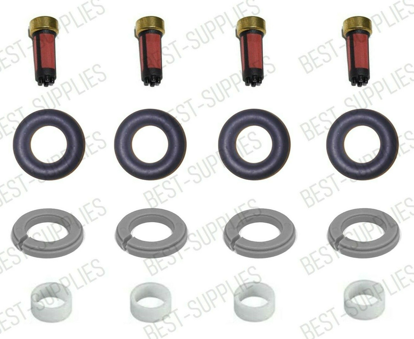 GDI Injector Seals Filters & Teflon Bushes tfsi fsi for Bosch 0261500 ...