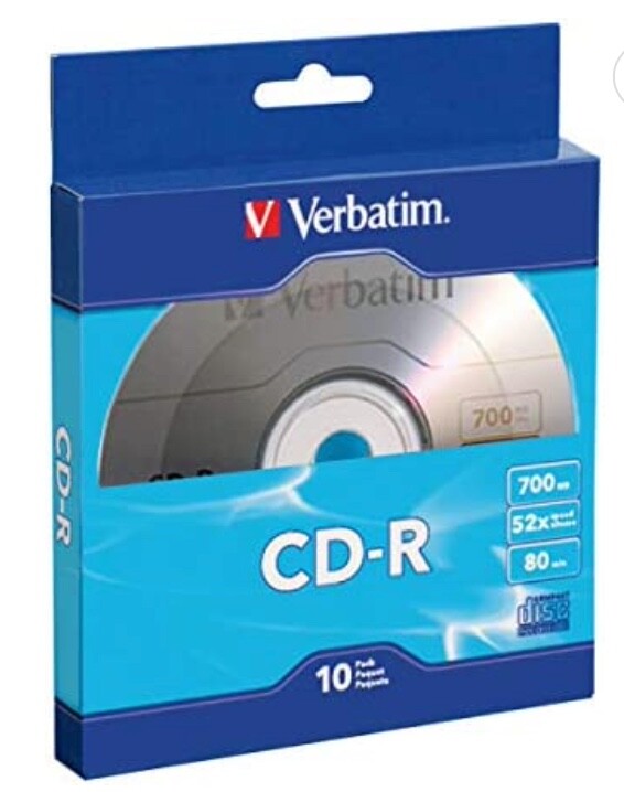 Verbatim CD-R Recordable 700MB 52X, 80 minute recording , 10 Pack | eBay