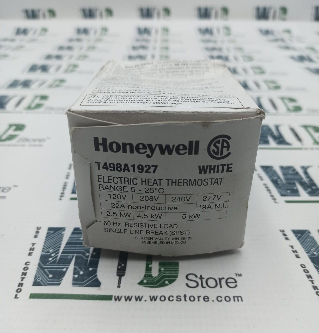 T498A1927 HONEYWELL ELECTRIC HEAT THERMOSTAT | eBay