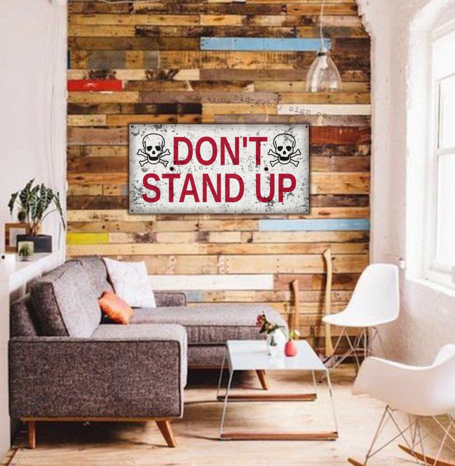 4' RACER Roller Coaster DON'T STAND UP Kennywood Park sign banner art ...