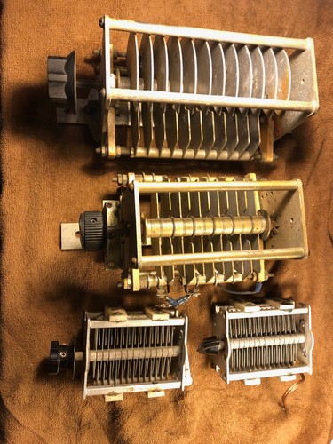 Lot of 4 Vintage Insulated Air Variable Capacitors & knobs | eBay