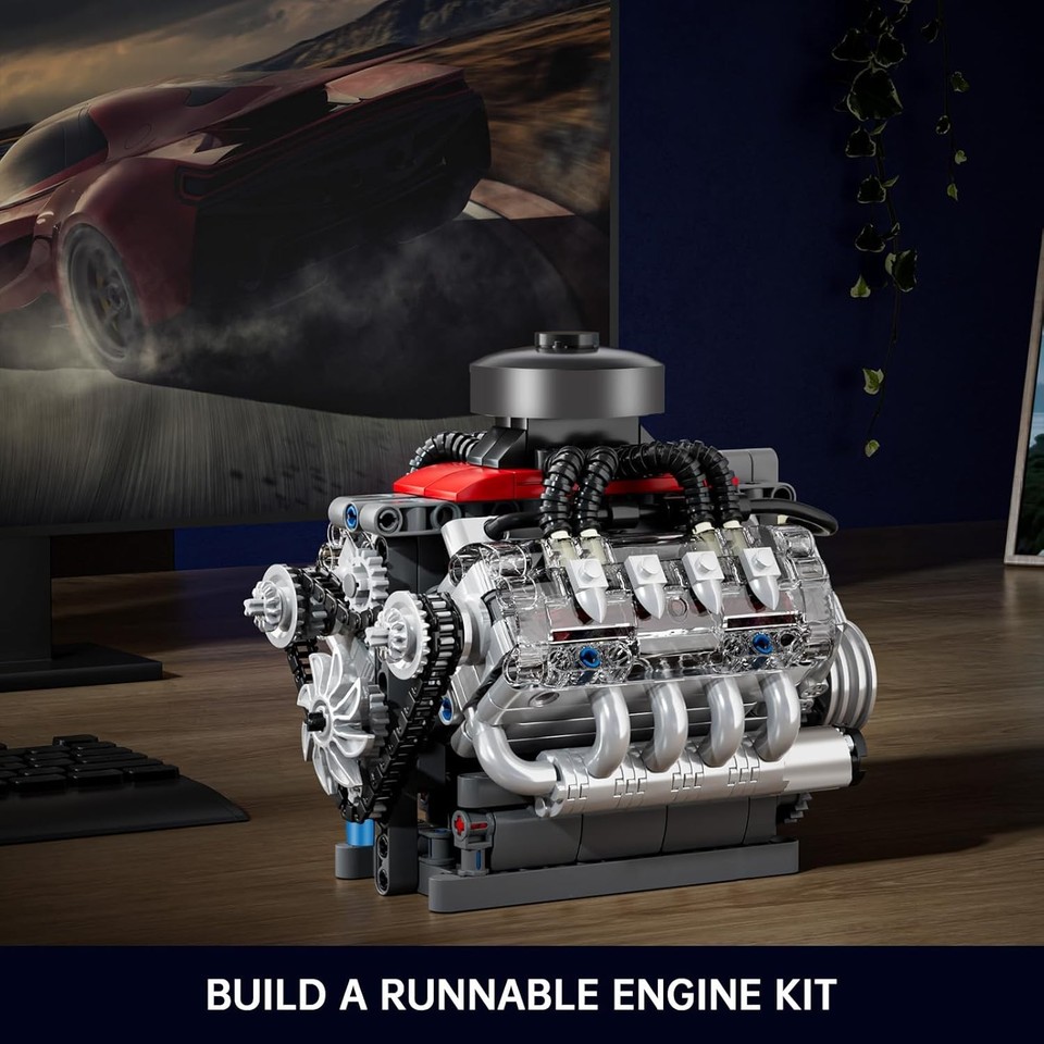 Mini V8 Engine Kits That Runs, Build Your Own Visible Car Motor ...