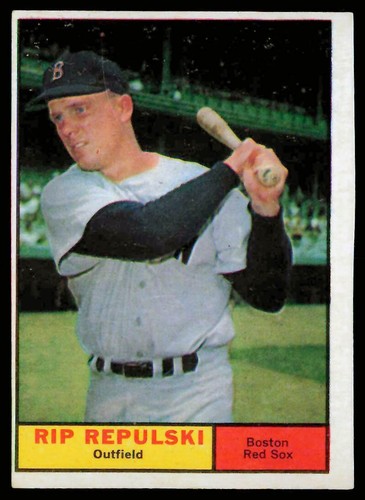 1961 Topps #128 Rip Repulski Boston Red Sox NR-MINT | eBay