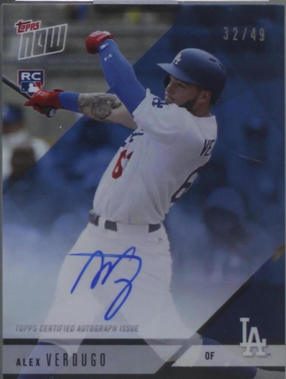 2018 Topps Now - Road to Opening Day Autographs Alex Verdugo #OD-420B ...