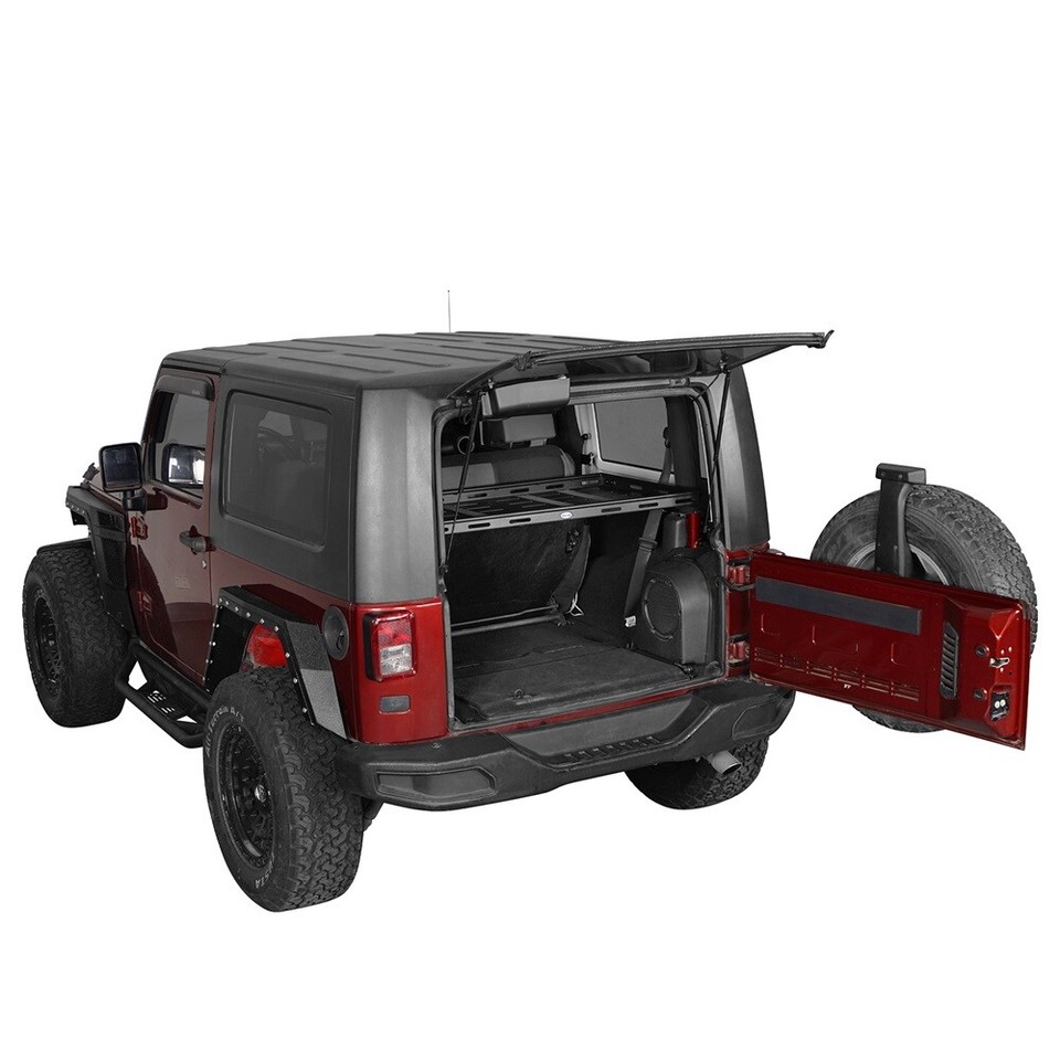 Interior Rear Cargo Basket Storage Rack for 2007-2018 Jeep Wrangler JK ...