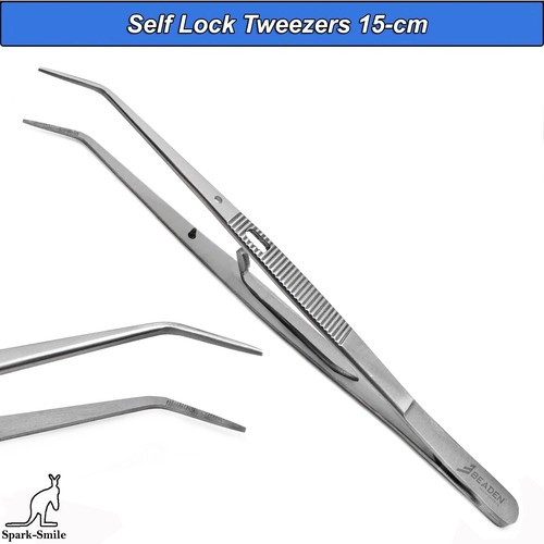 Surgical Cotton Dressing Forceps Tissue Self Lock Tweezers Medical ...
