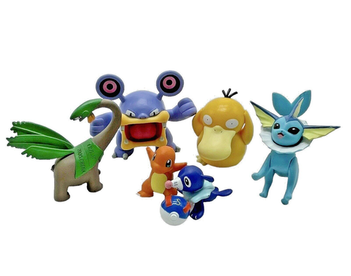 Pokemon Figures Tropius Espeon Popplio Loudred Psyduck Charmander ...