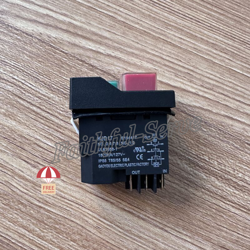 Replace For Ridgid R4514T Table Saw Push Button Switch 18A 127V 6-Pins ...