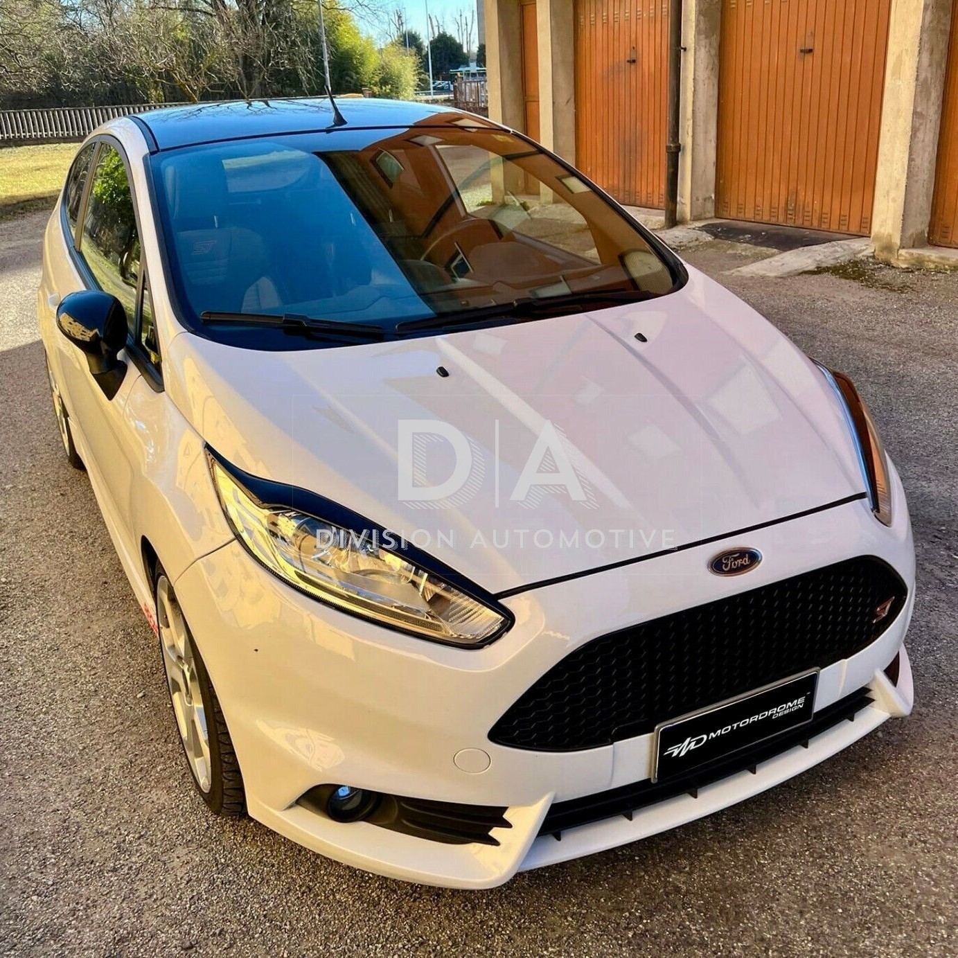 Pair Headlight Eyebrows Eyelid Lids Cover Fits Ford Fiesta MK7 MK7.5 ...