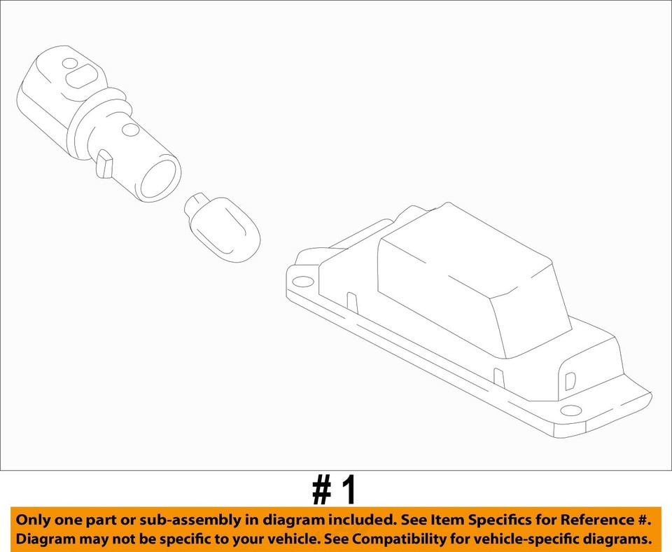 KIA OEM 17-18 Niro Rear-License Lmp Assembly 92501F6000 | eBay