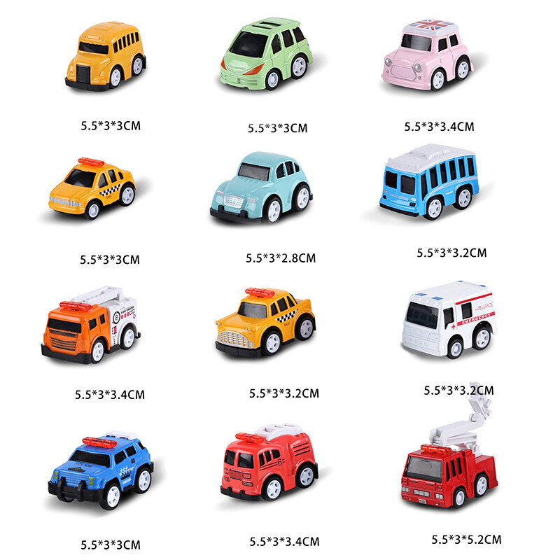 Children Mini Alloy Capsule Toy Car Model Cartoon Body Pull Back Mini ...